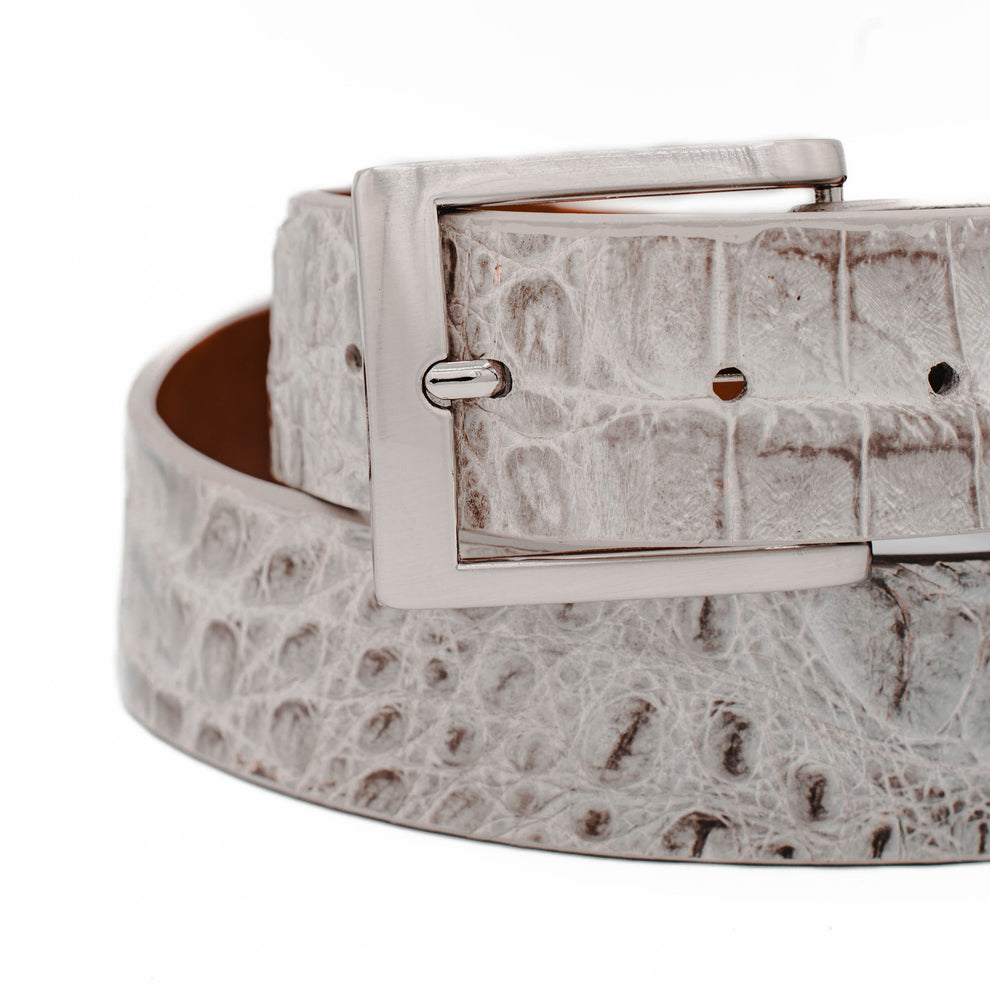 Hornback Natural Caiman Crocodile Leather Belt – Artifex Leather Works